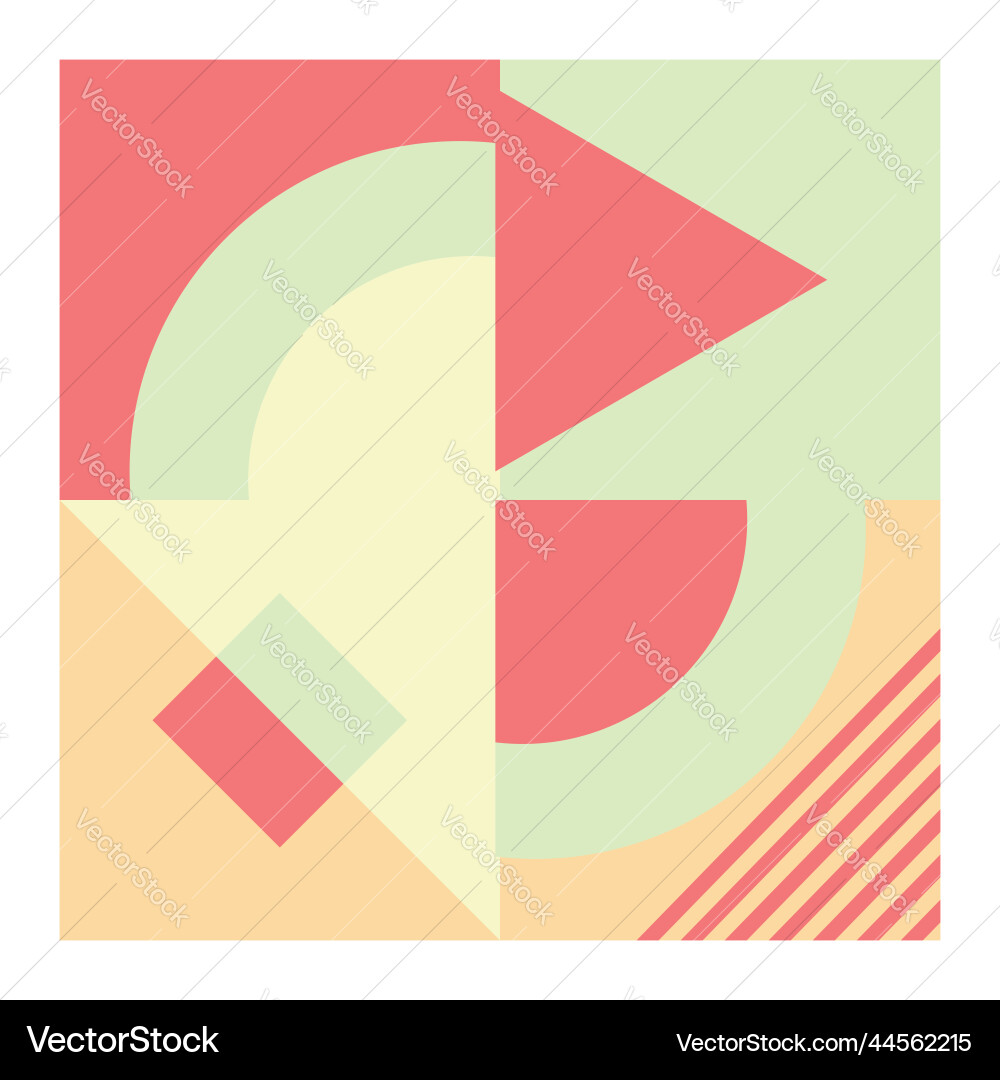Abstract geometric colorful punchy Royalty Free Vector Image
