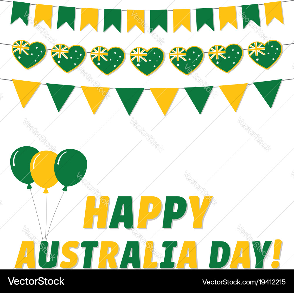 Australia day greeting card Royalty Free Vector Image