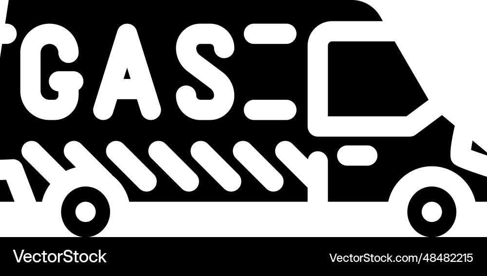 Emergency gas service glyph icon Royalty Free Vector Image