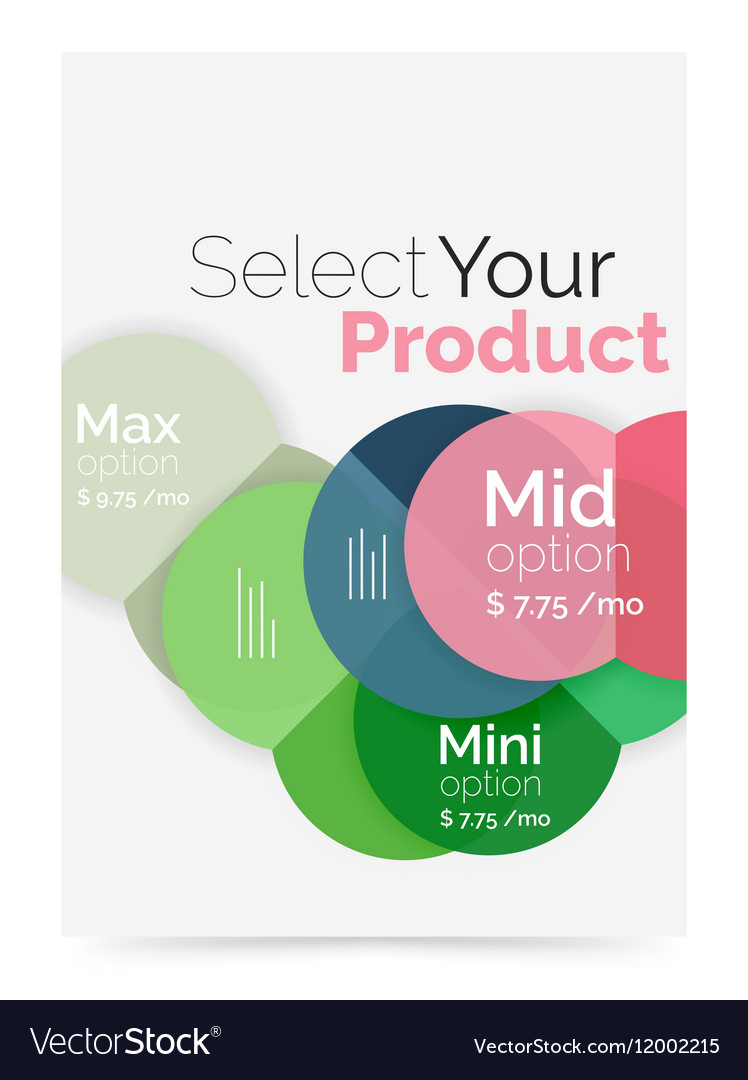 Option select infographic banner Royalty Free Vector Image