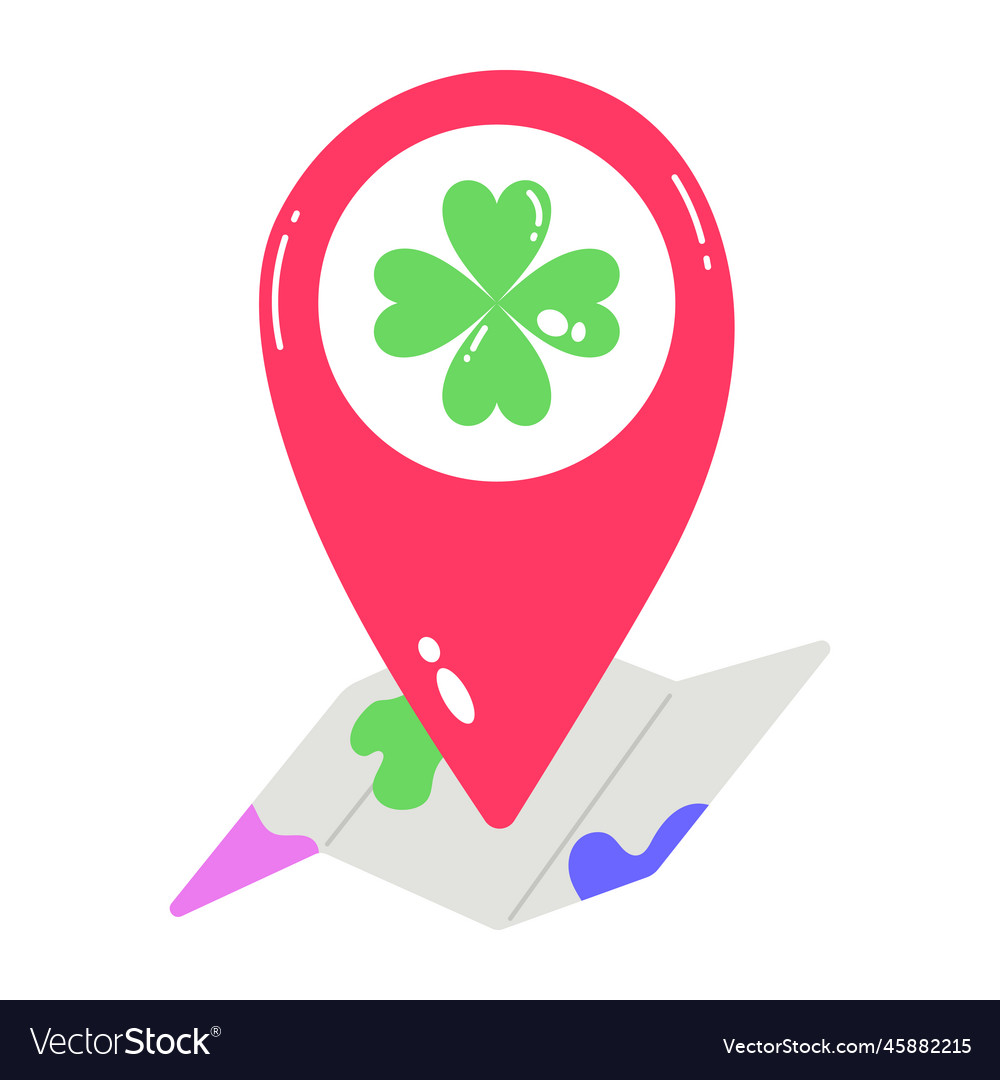 Patrick map Royalty Free Vector Image - VectorStock