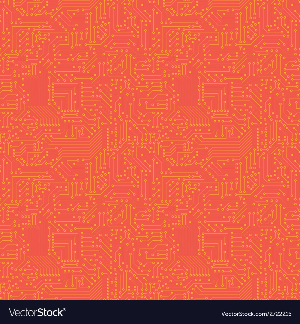 Seamless pattern computer circuit board Royalty Free Vector