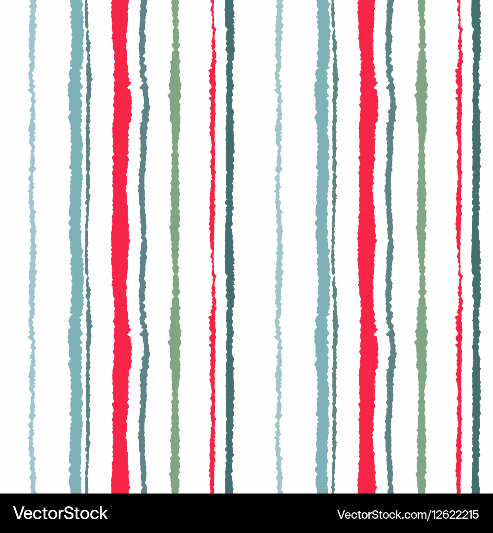 Seamless strip pattern vertical lines with torn Vector Image