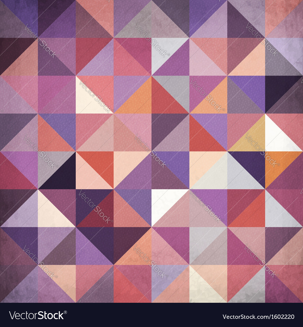 Abstract geometry triangles bright pattern Vector Image