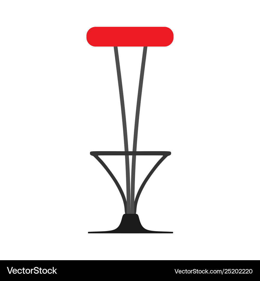 Bar chair style decoration symbol element icon Vector Image