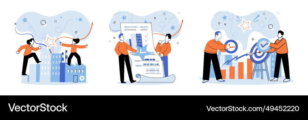 Crowdfunding the financial backing provided Vector Image