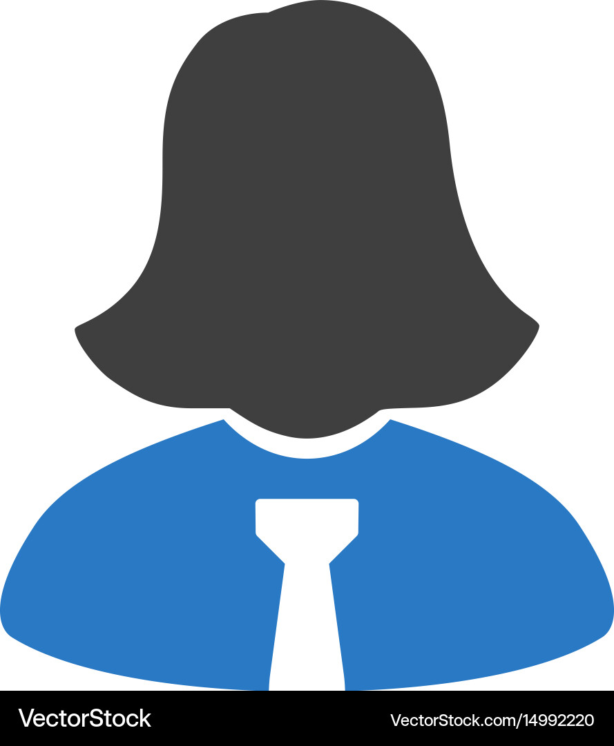 Lady flat icon Royalty Free Vector Image - VectorStock
