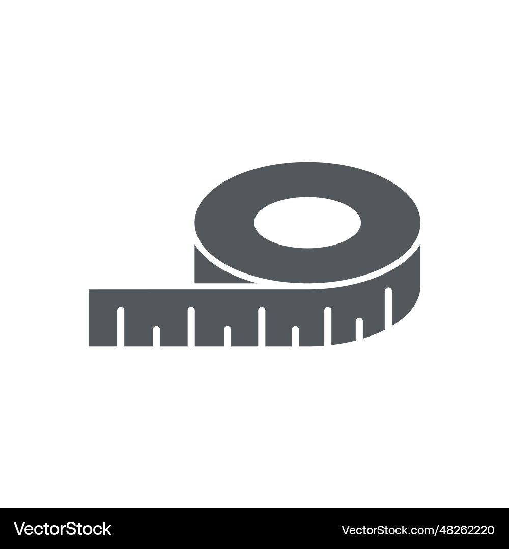 Measure tape length ruler icon centimeter Vector Image