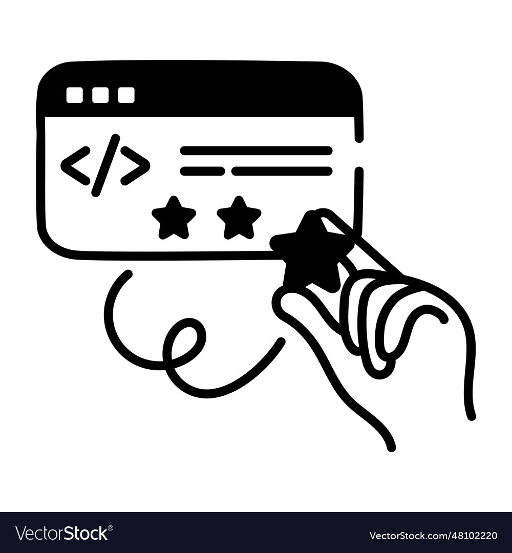 Programming stars Royalty Free Vector Image - VectorStock