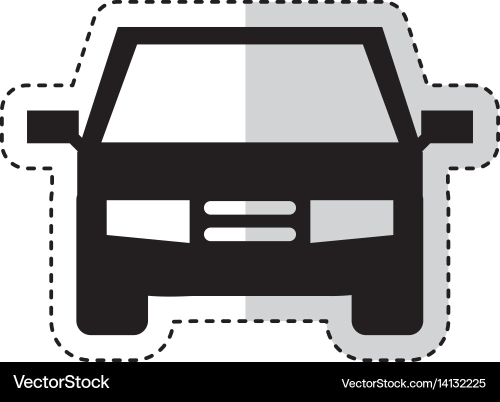 Car vehicle isolated icon Royalty Free Vector Image