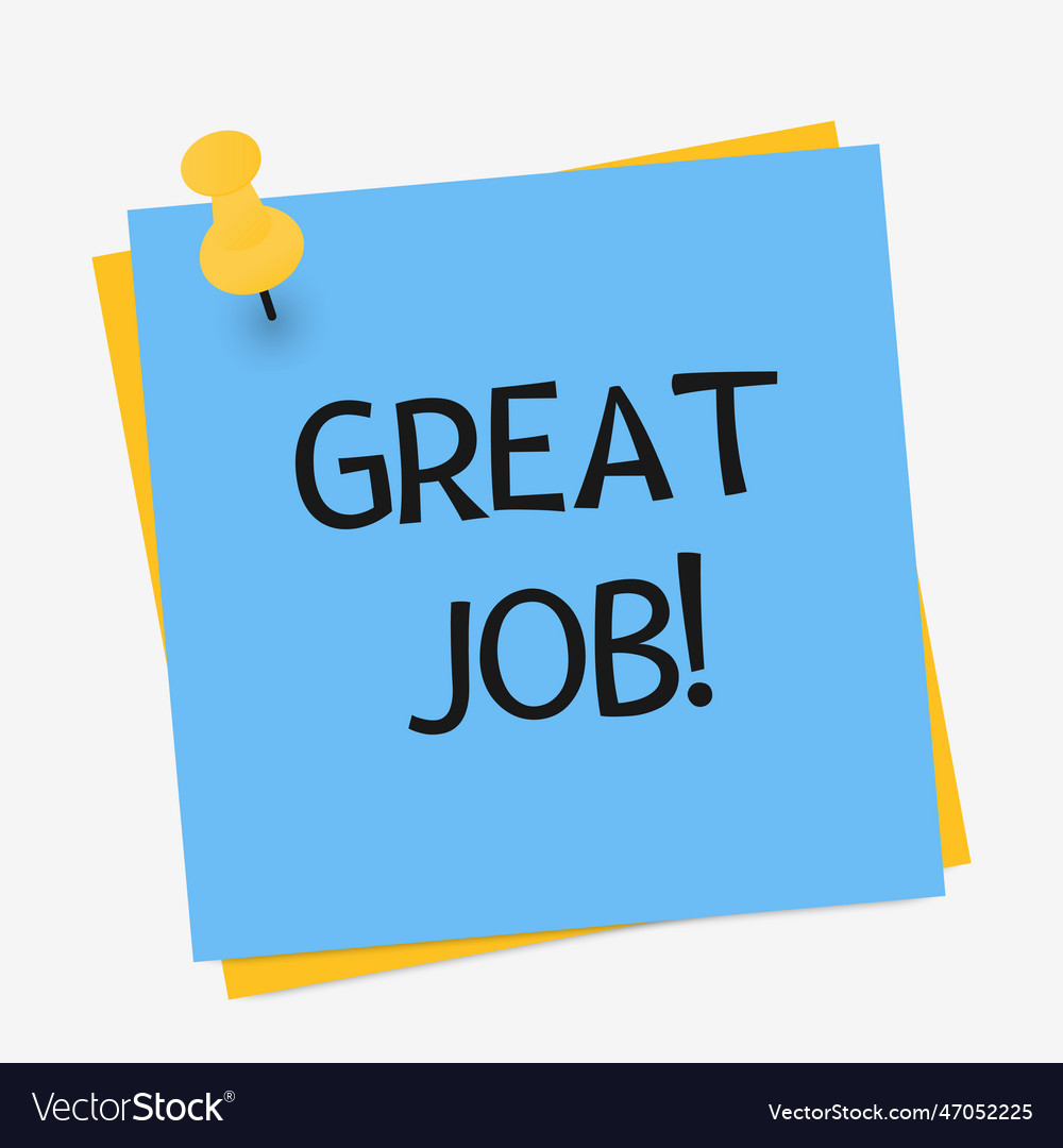 Note paper with push pin sheet sticky Royalty Free Vector