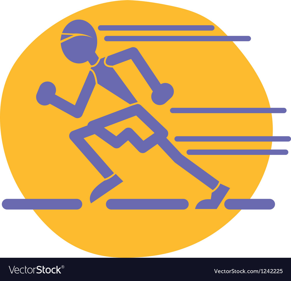 Runner logo Royalty Free Vector Image - VectorStock