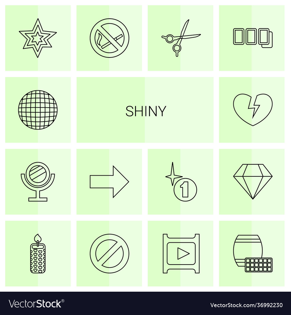 14 shiny icons Royalty Free Vector Image - VectorStock