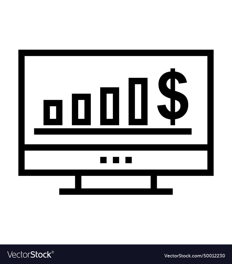 Bar graph icon Royalty Free Vector Image - VectorStock