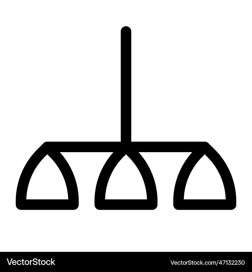 Decorative hanging light for living room Vector Image