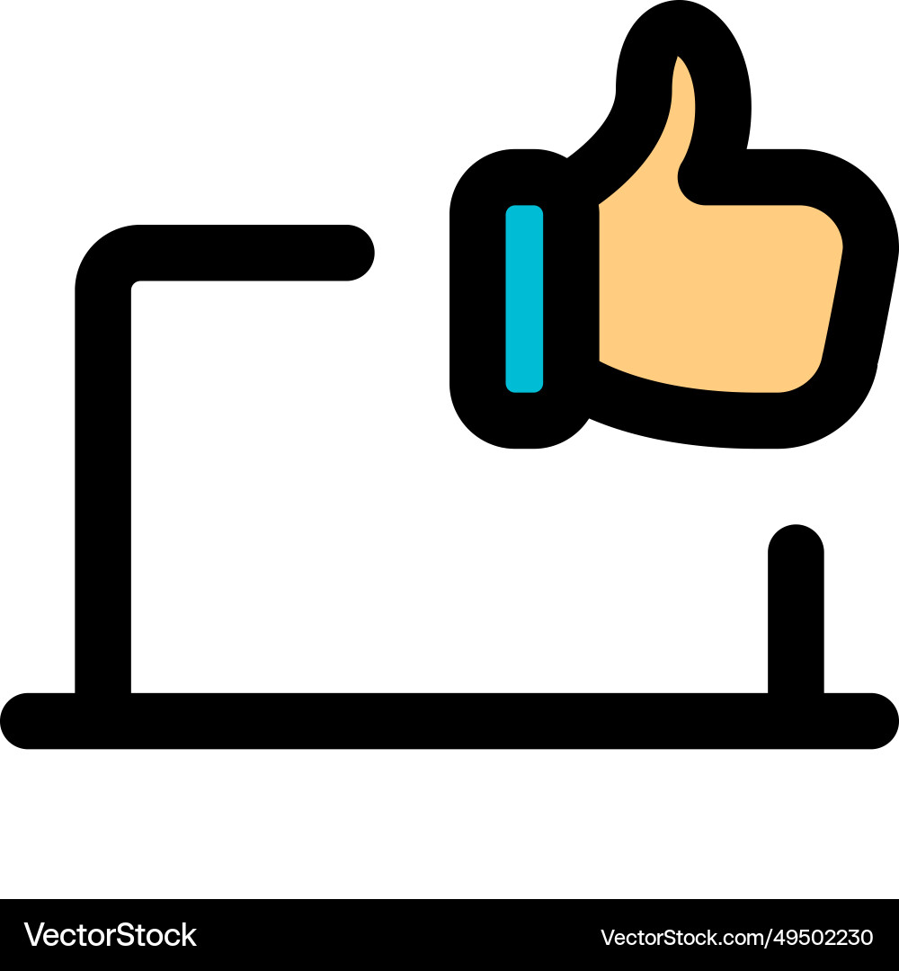 Digital approval of laptop in progress Royalty Free Vector