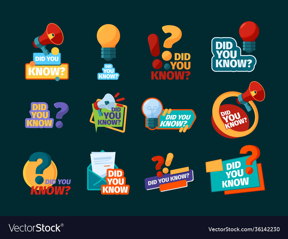Do you know typography design with promotional Vector Image Do you know typography design with promotional Vector Image