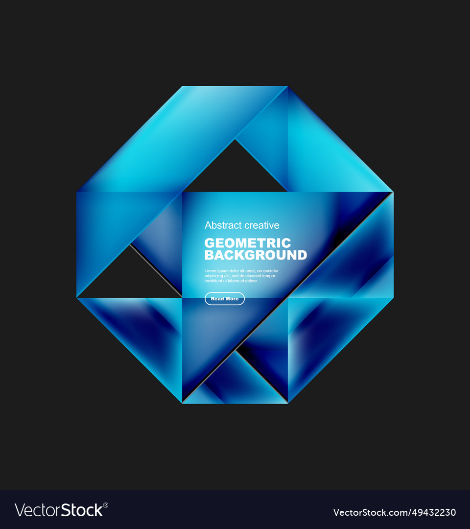 Gradient triangles abstract background Royalty Free Vector