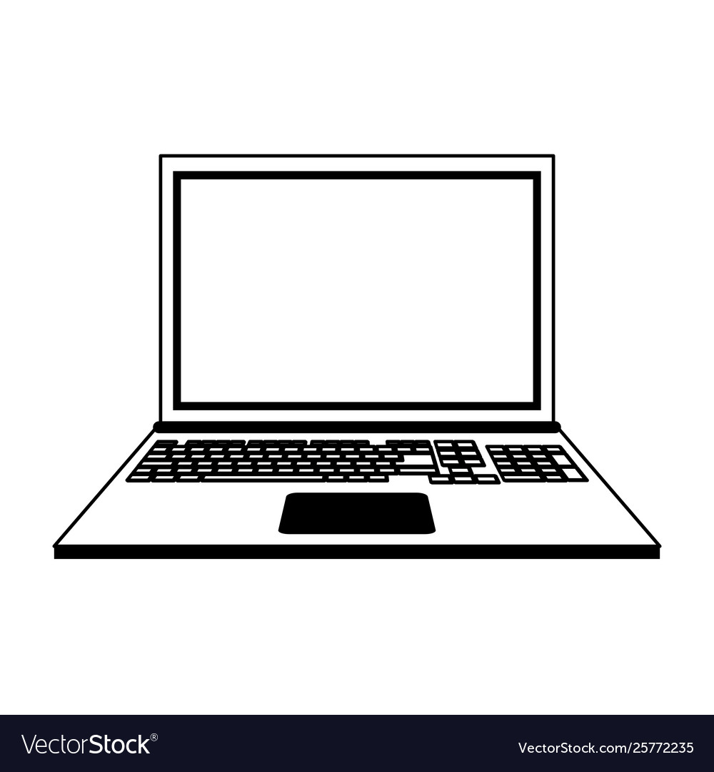 Computer laptop technology isolated symbol Vector Image