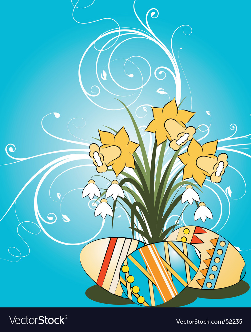 Easter theme Royalty Free Vector Image - VectorStock