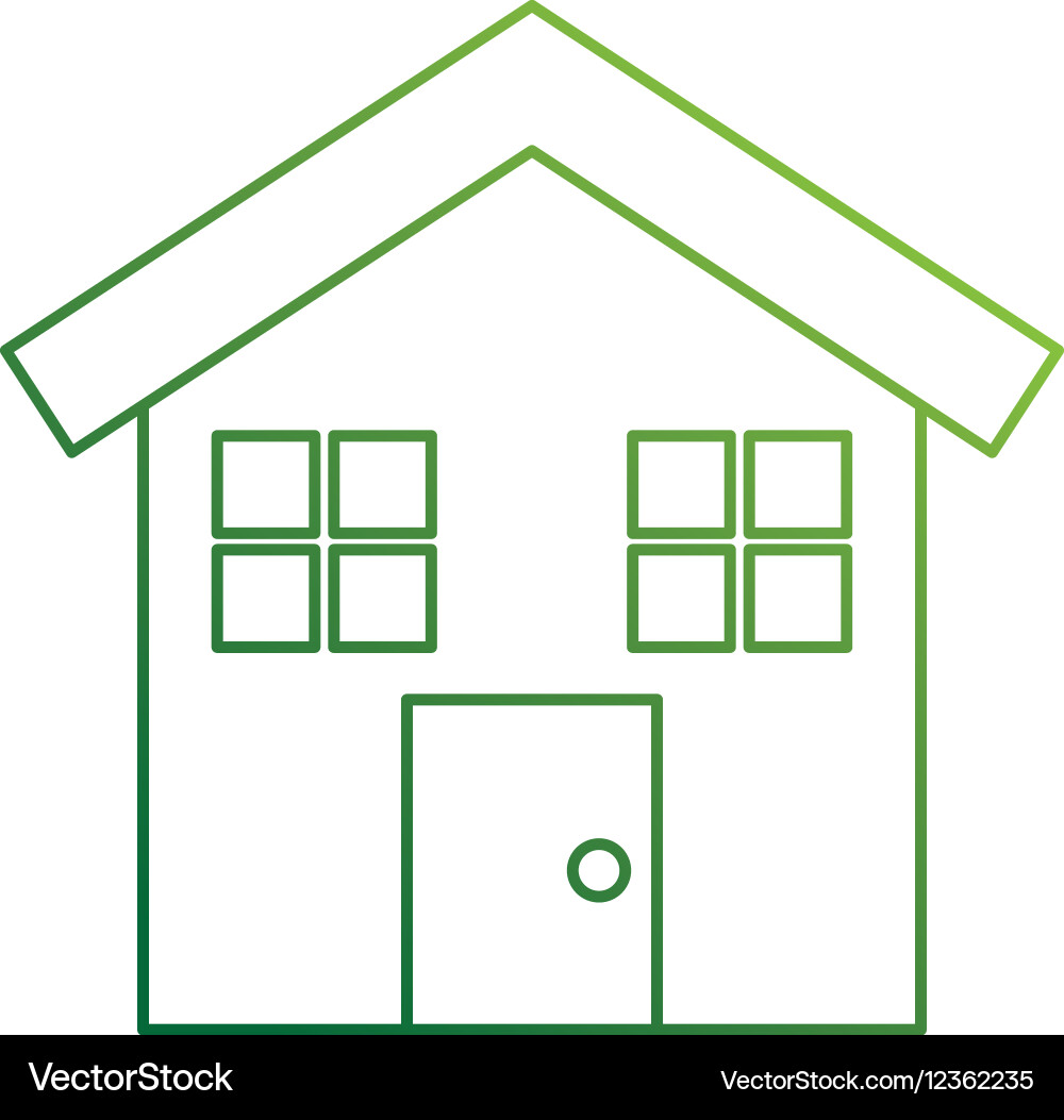 House exterior isolated icon Royalty Free Vector Image