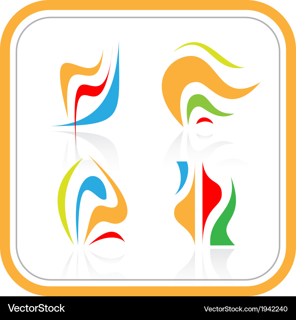 Abstract internet icon Royalty Free Vector Image