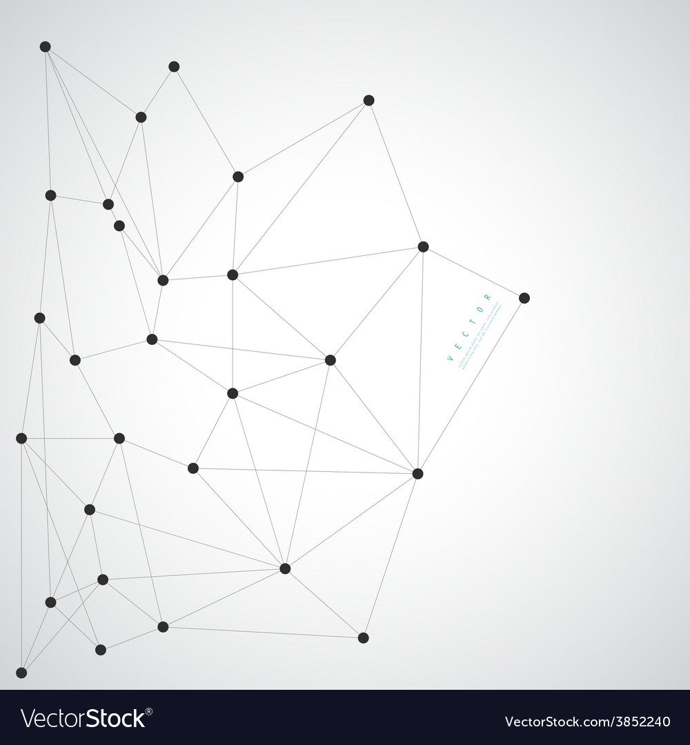 Network background abstract polygon Royalty Free Vector