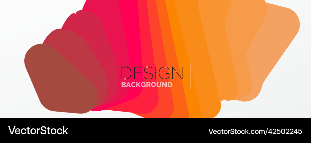 Background colorful shapes template wallpaper Vector Image