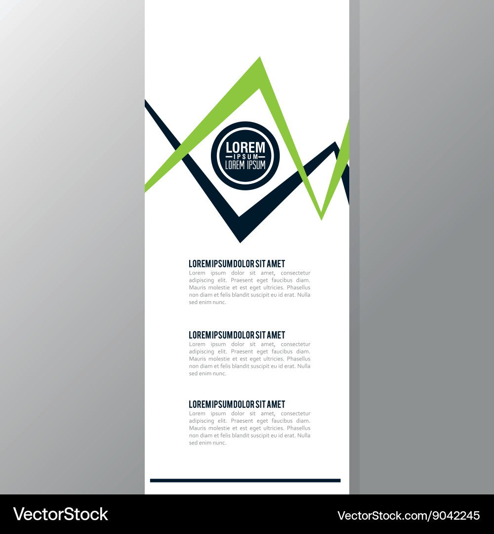 Flyer headline design paper icon colorful Vector Image