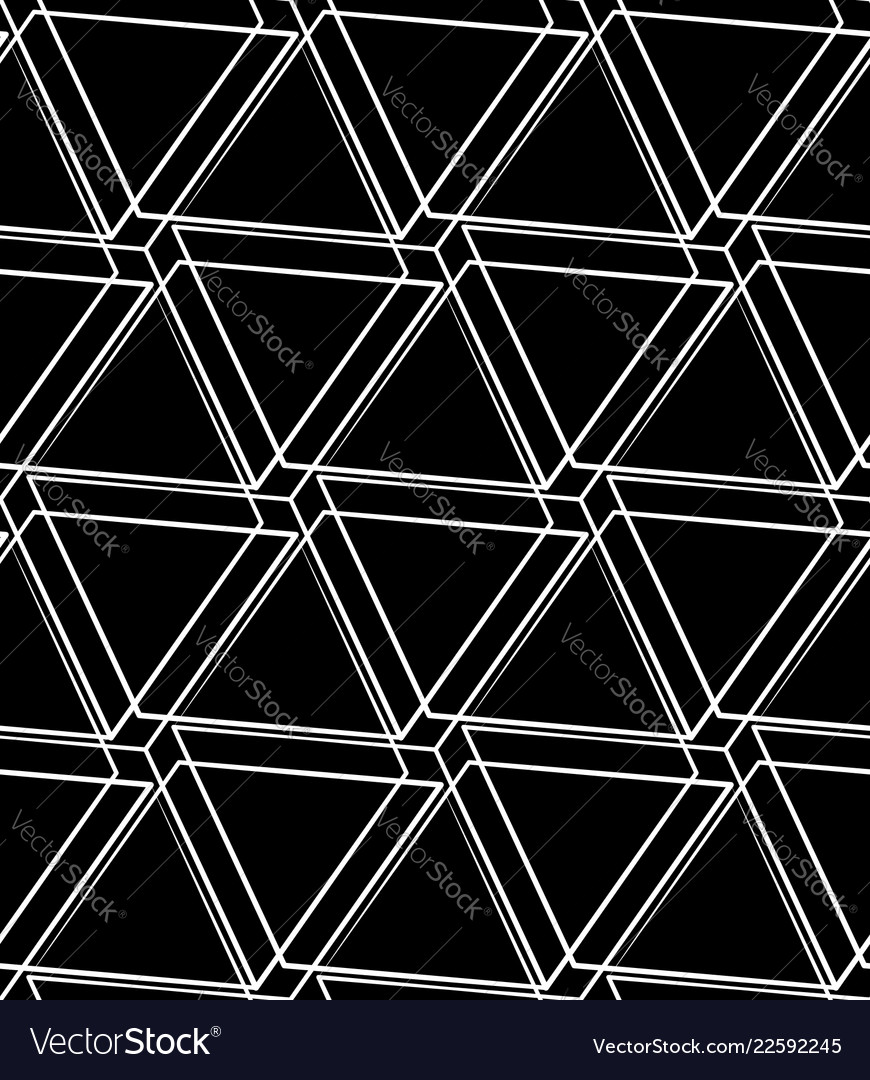 Grid Mesh Seamless Monochrome Pattern Royalty Free Vector