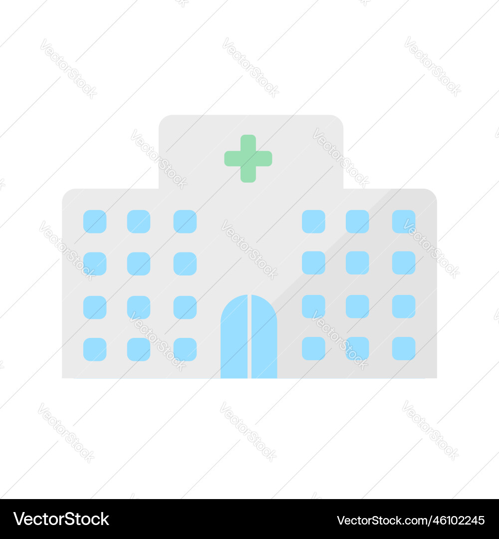 Hospital clinic icon Royalty Free Vector Image