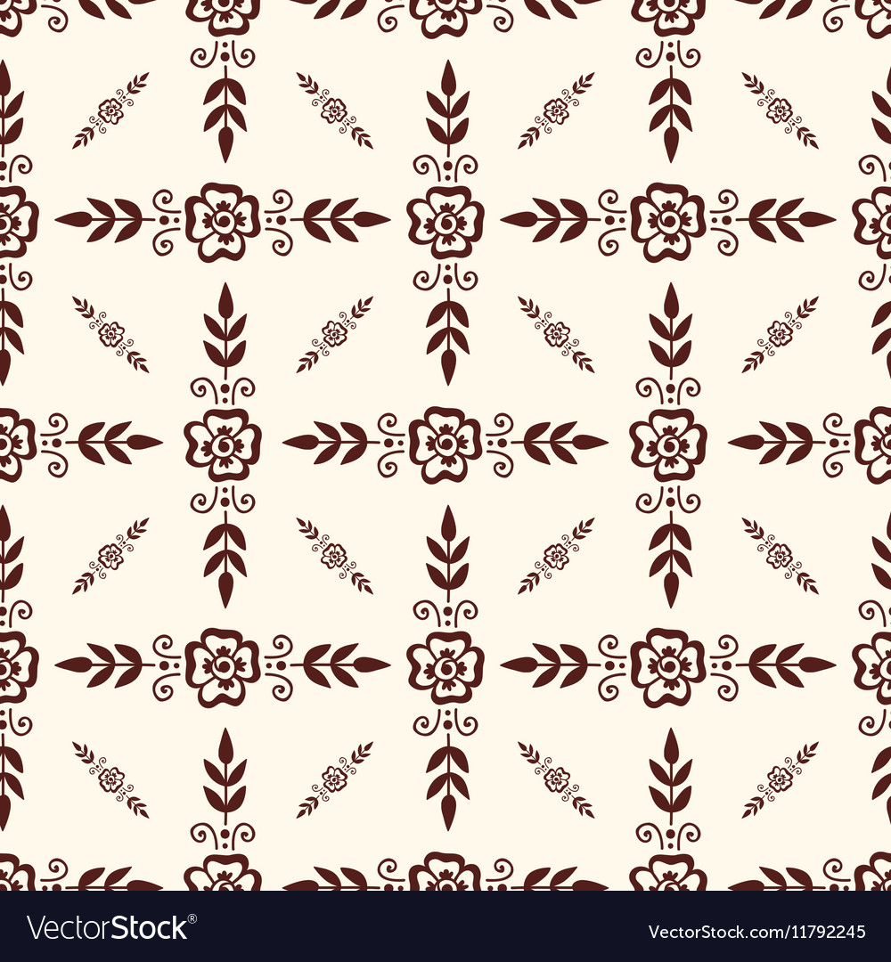 Mehendi pattern Royalty Free Vector Image - VectorStock