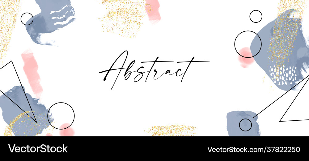 Abstract art background hand painted minimal Vector Image