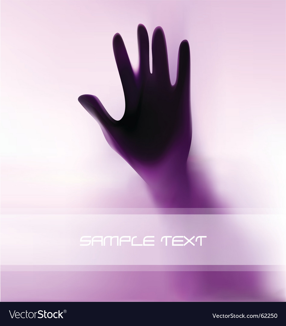 Abstract hand Royalty Free Vector Image - VectorStock