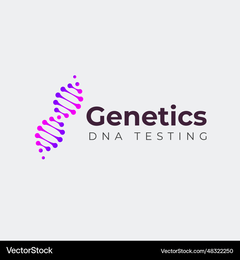 Dna spiral life gene model bio code medicine Vector Image