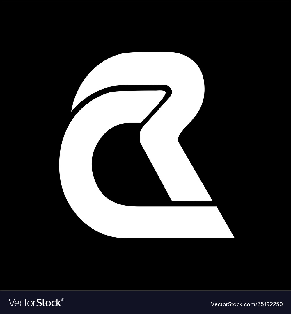 Initial cr Royalty Free Vector Image - VectorStock