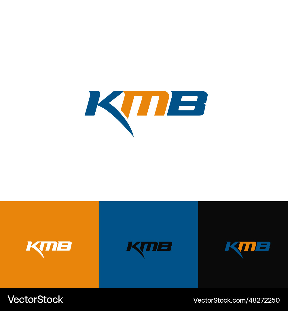 Logistics company logo with arrow and initials Vector Image