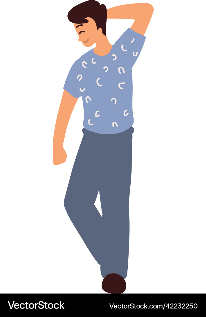 Man character cartoon Royalty Free Vector Image