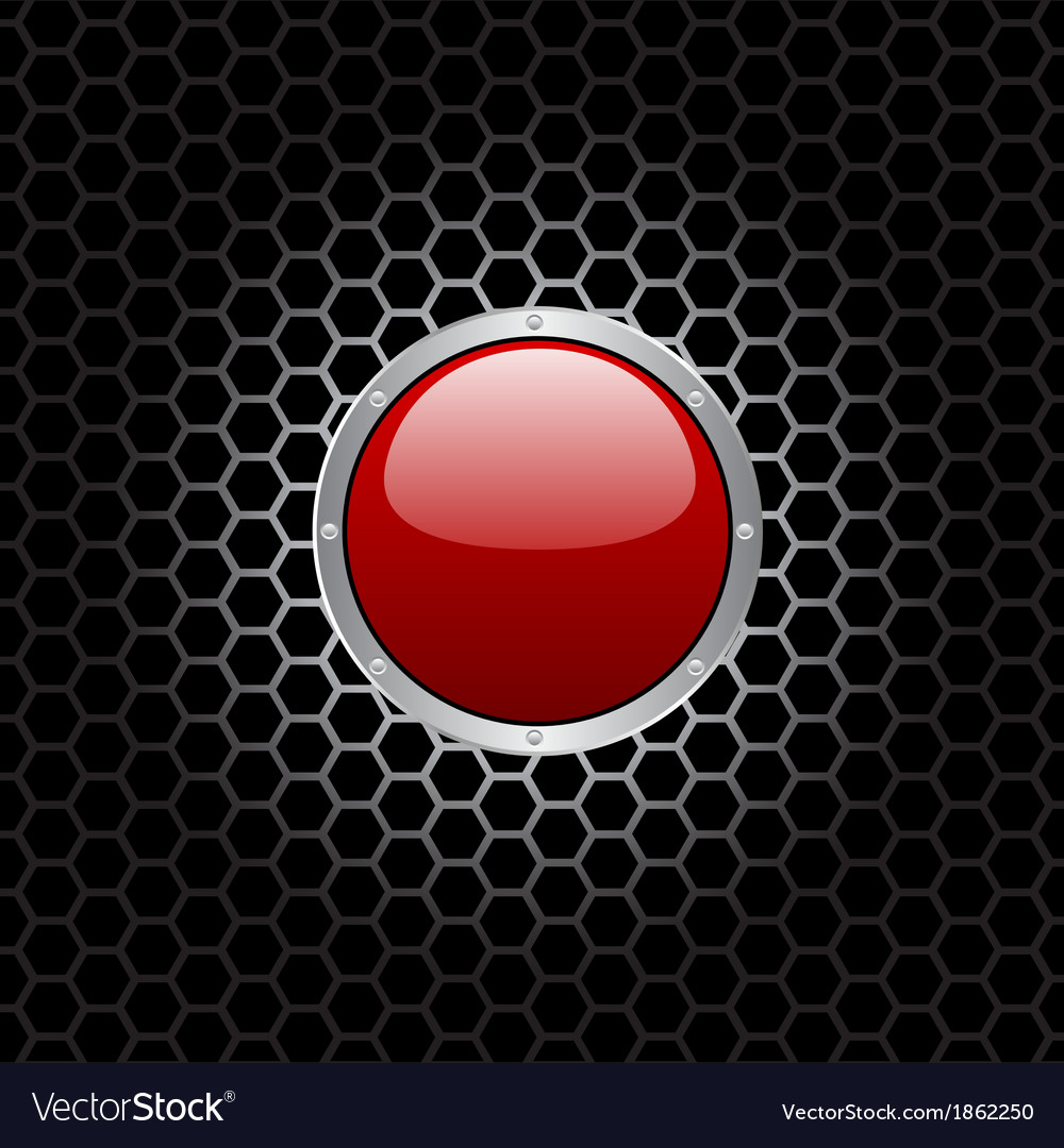 Red button Royalty Free Vector Image - VectorStock