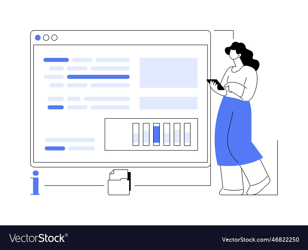 Software requirement description abstract concept Vector Image Software requirement description abstract concept Vector Image