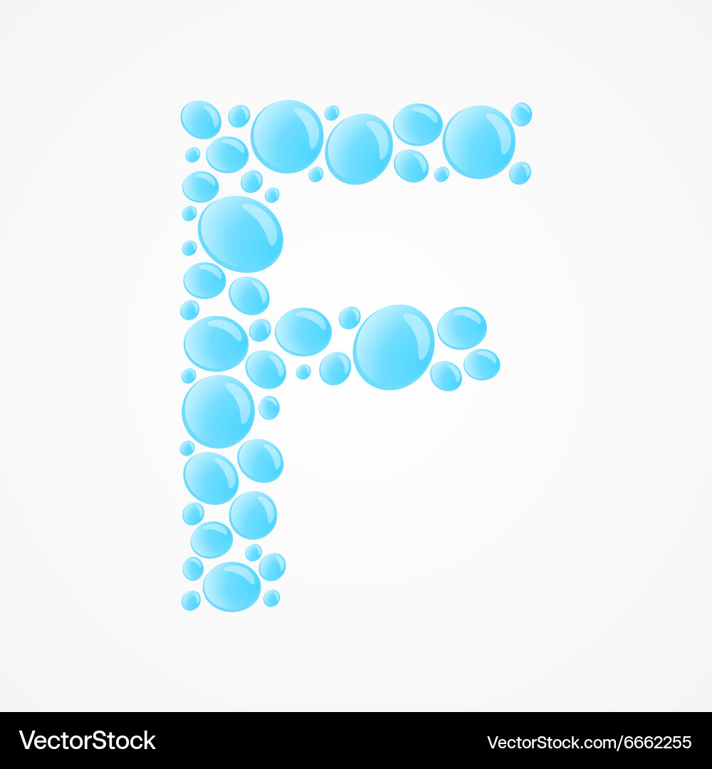 Alphabet letter f Royalty Free Vector Image - VectorStock