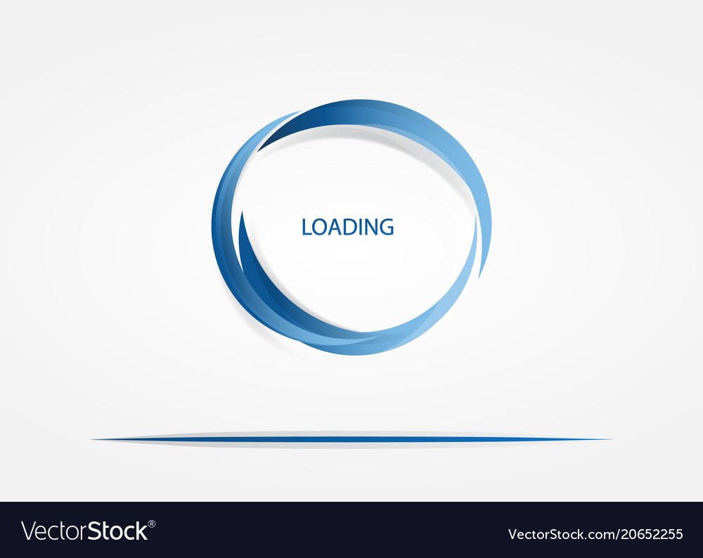 Boot screen blue Royalty Free Vector Image - VectorStock