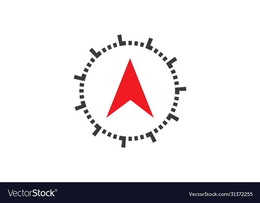 Compass logo template Royalty Free Vector Image