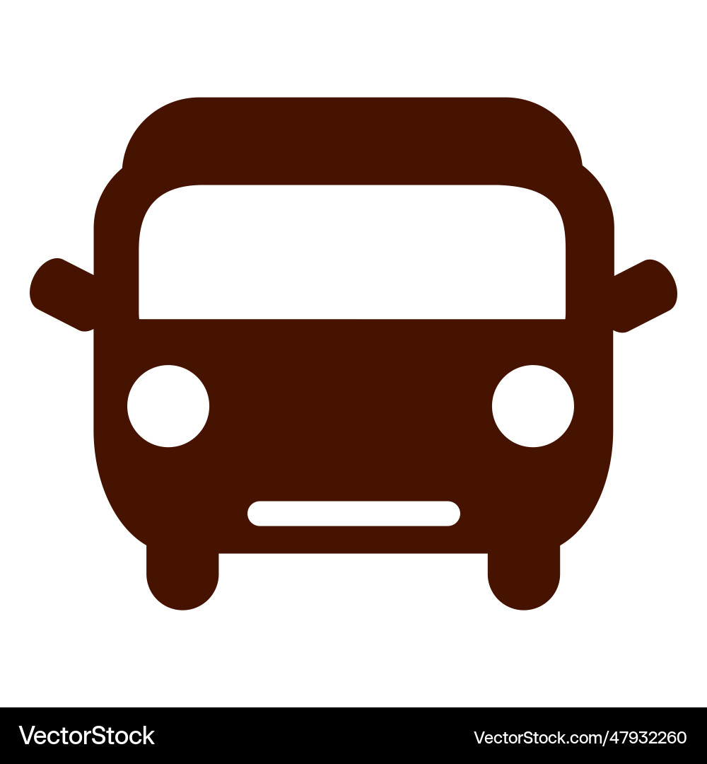 Car bus transport icon Royalty Free Vector Image
