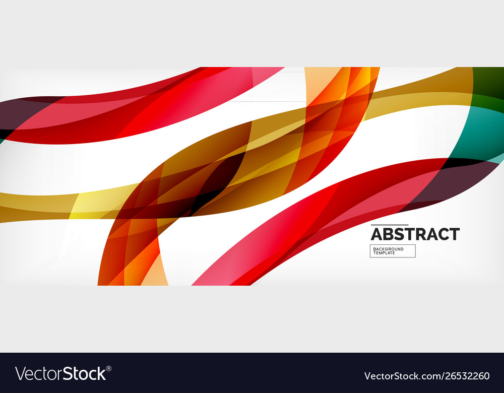 Linear wave web template Royalty Free Vector Image
