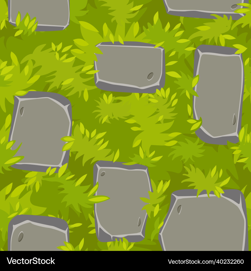 Cartoon Grass Texture Seamless