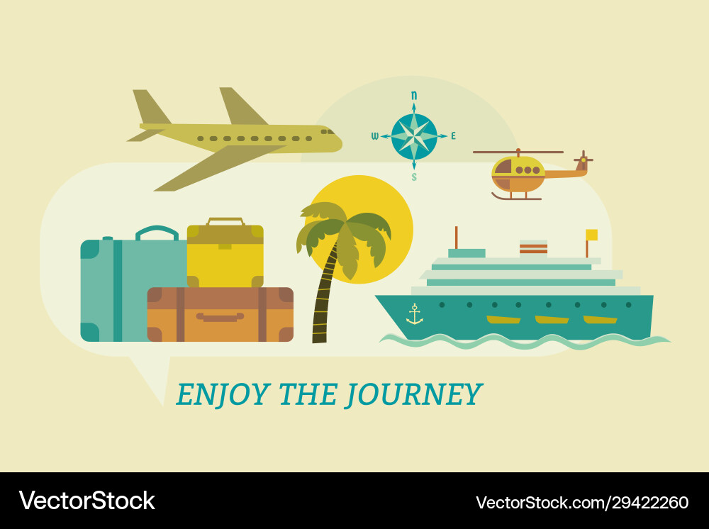 Time to travel Royalty Free Vector Image - VectorStock