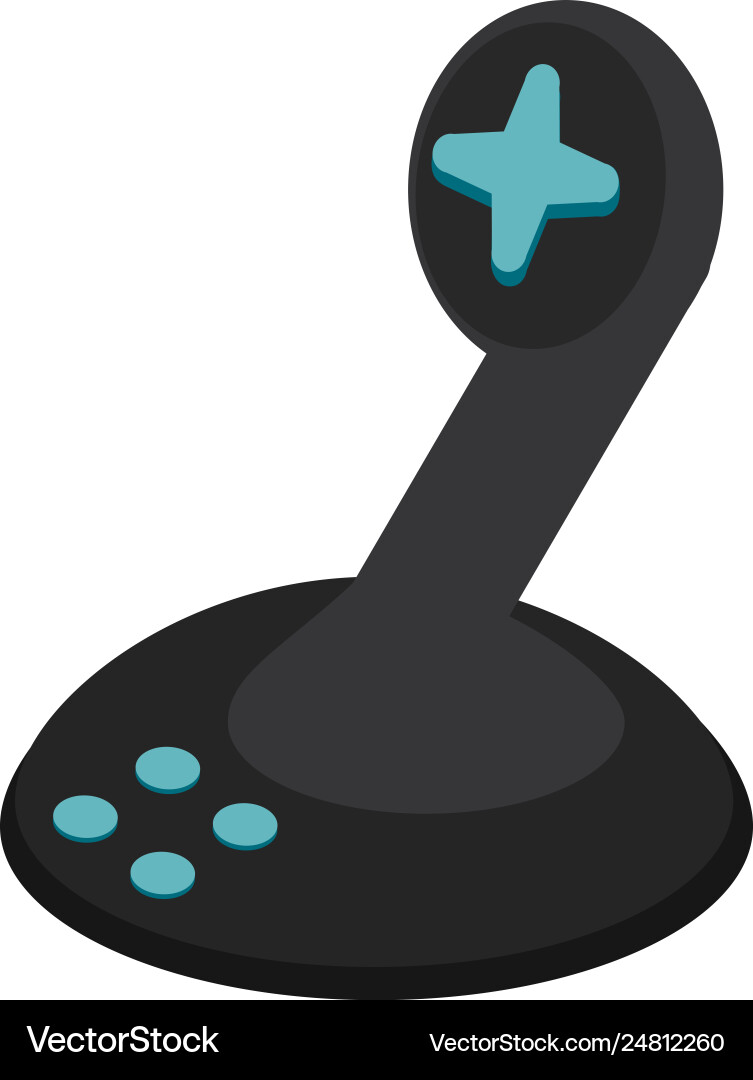 Videogame joystick controller Royalty Free Vector Image