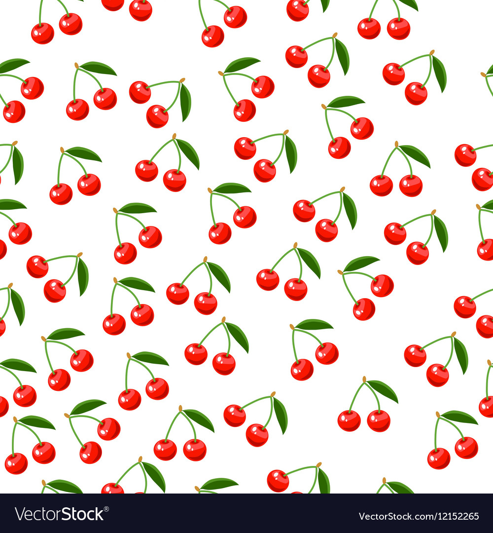 A cherry Royalty Free Vector Image - VectorStock