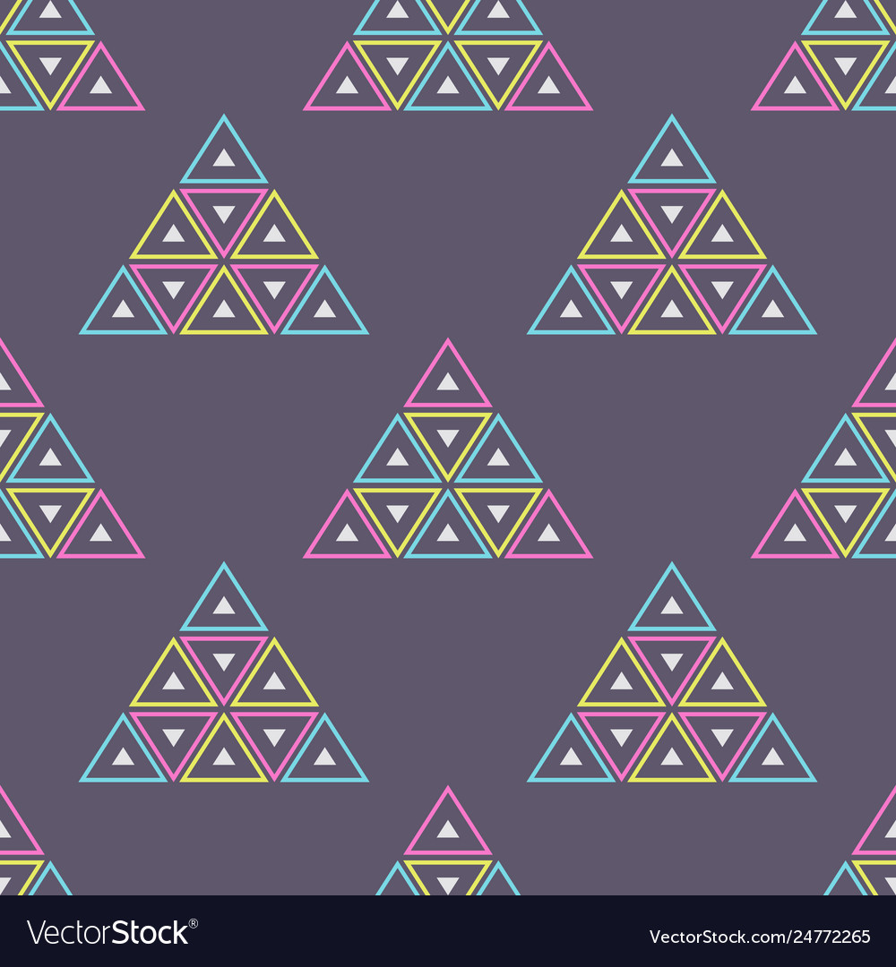 Abstract seamless pattern triangles Royalty Free Vector